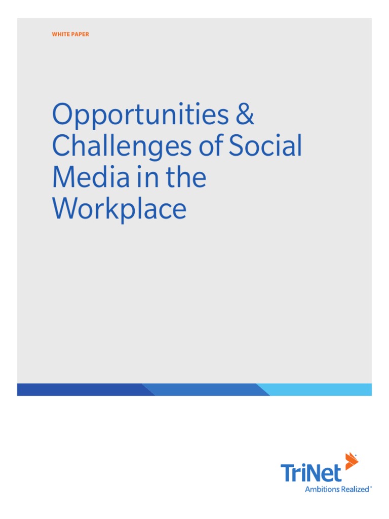 White Paper - Social Media in The Workplace | PDF | Social Media ...