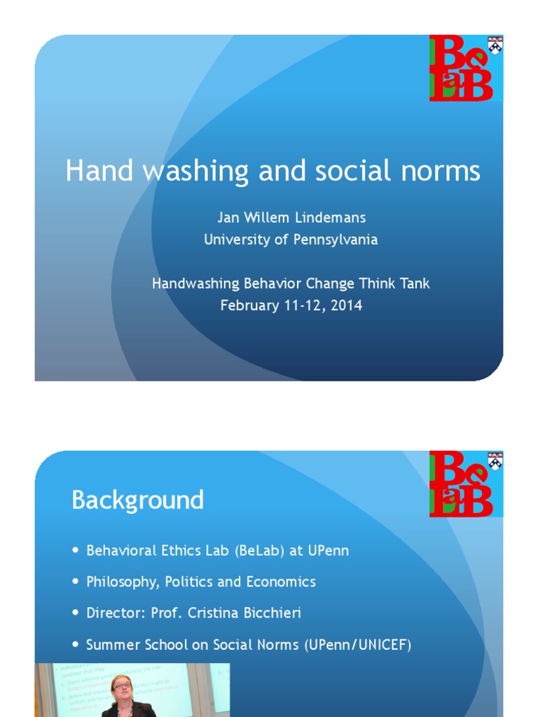 Handwashing & Social Norms Presentation | PDF