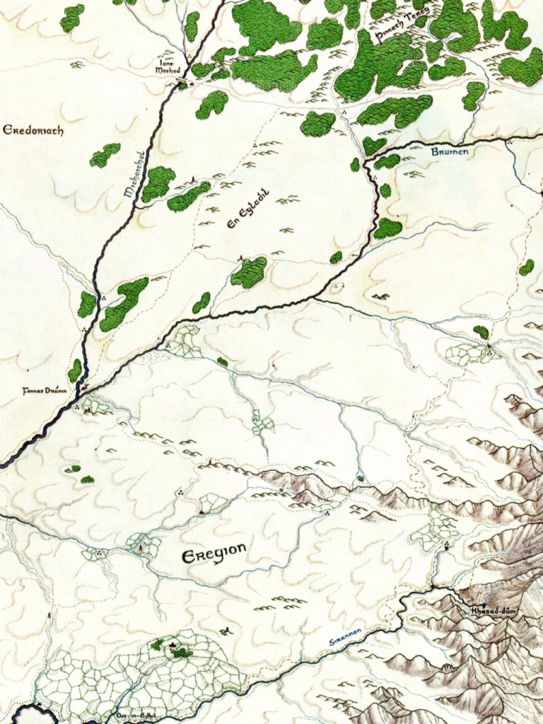 Dunland and The Misty Mountains Maps | PDF