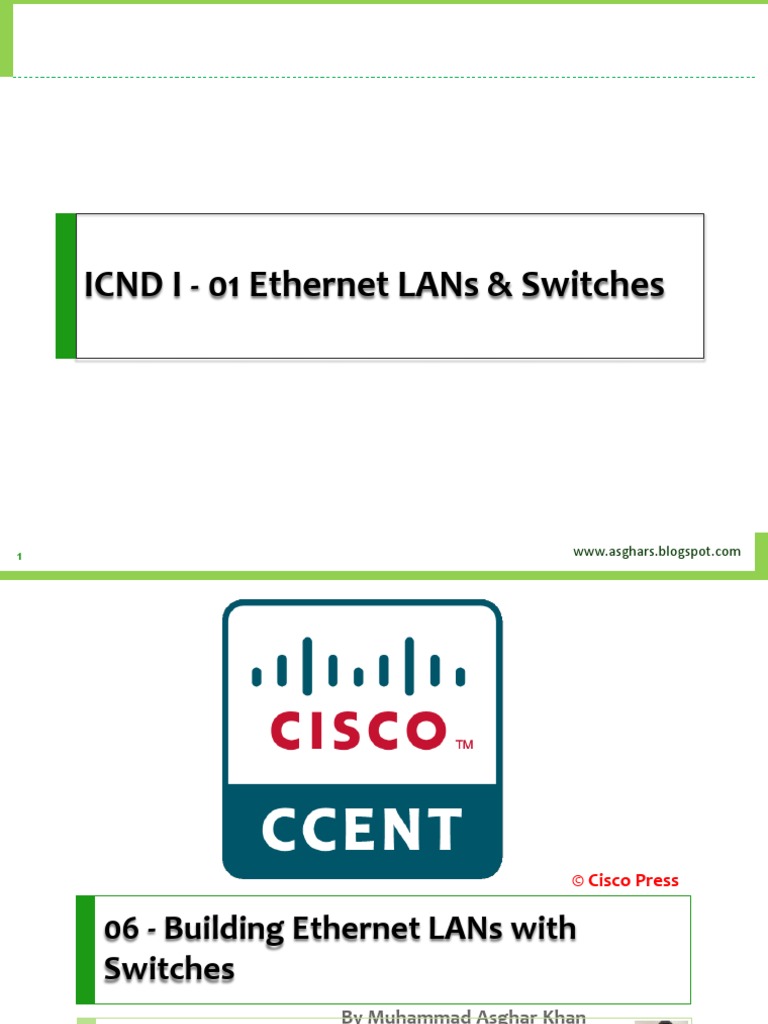 06 - Building Ethernet LANs With Switches | PDF | Network Switch | Ethernet