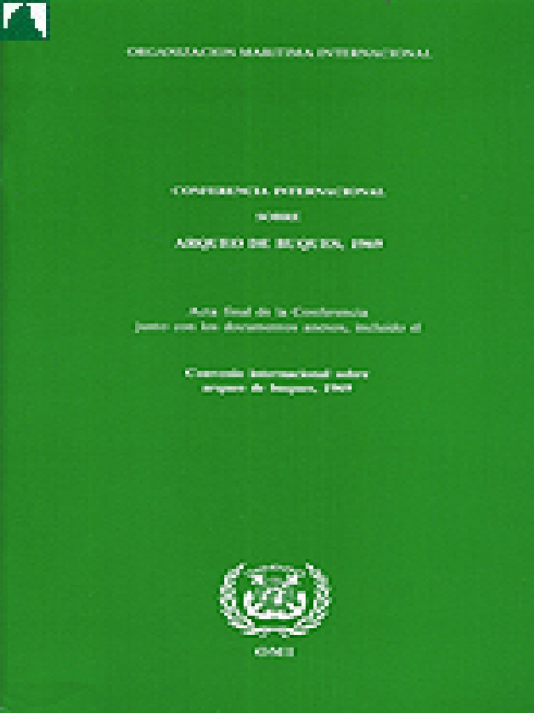 Convenio Internacional de Arqueo de Buques - Omi 1969 | PDF | Buques | Transporte de agua
