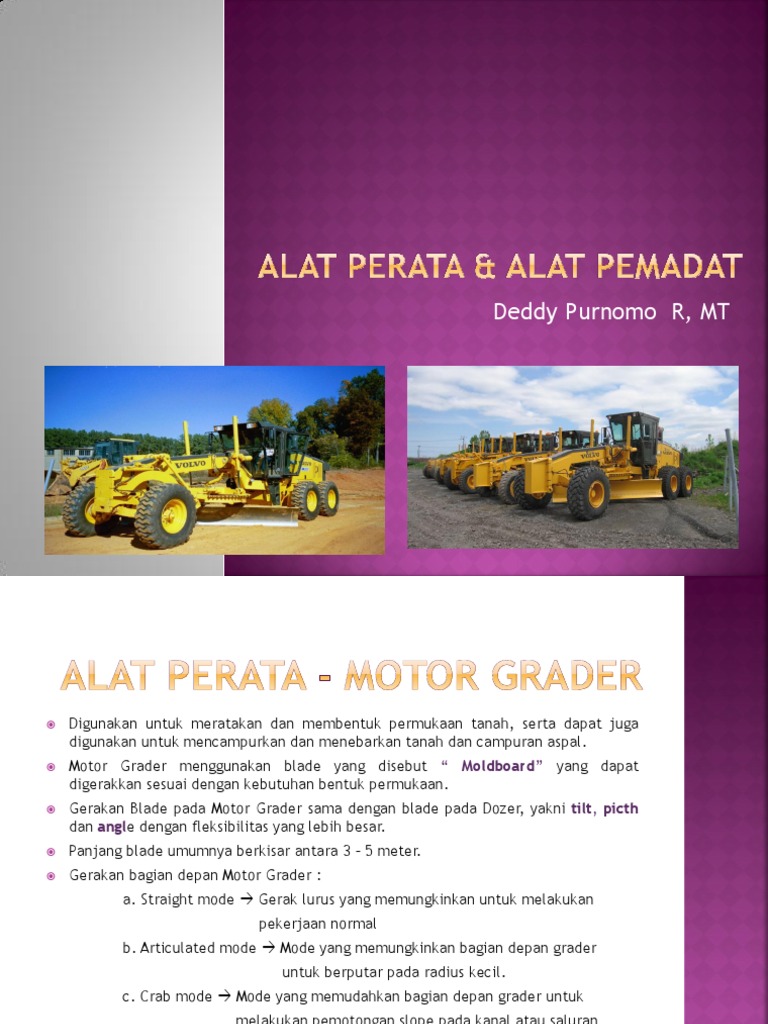 Alat Perata & Alat Pemadat | PDF