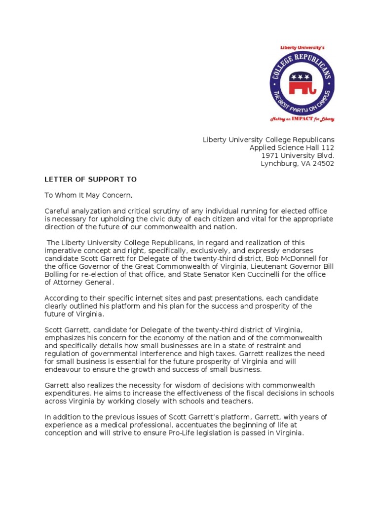 Letter of Support Candidates 2009 | PDF | The United States | Public Sphere