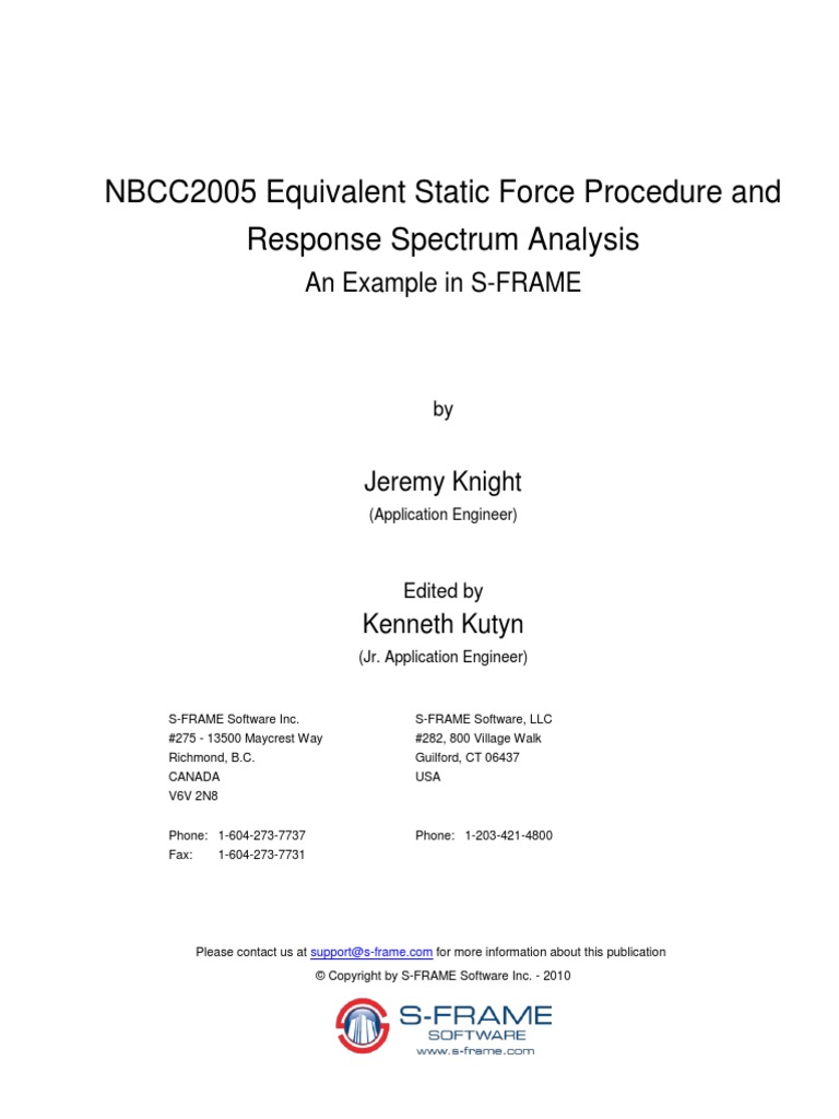 NBC C 05 Seismic Examples | PDF | Structural Load | Mechanics