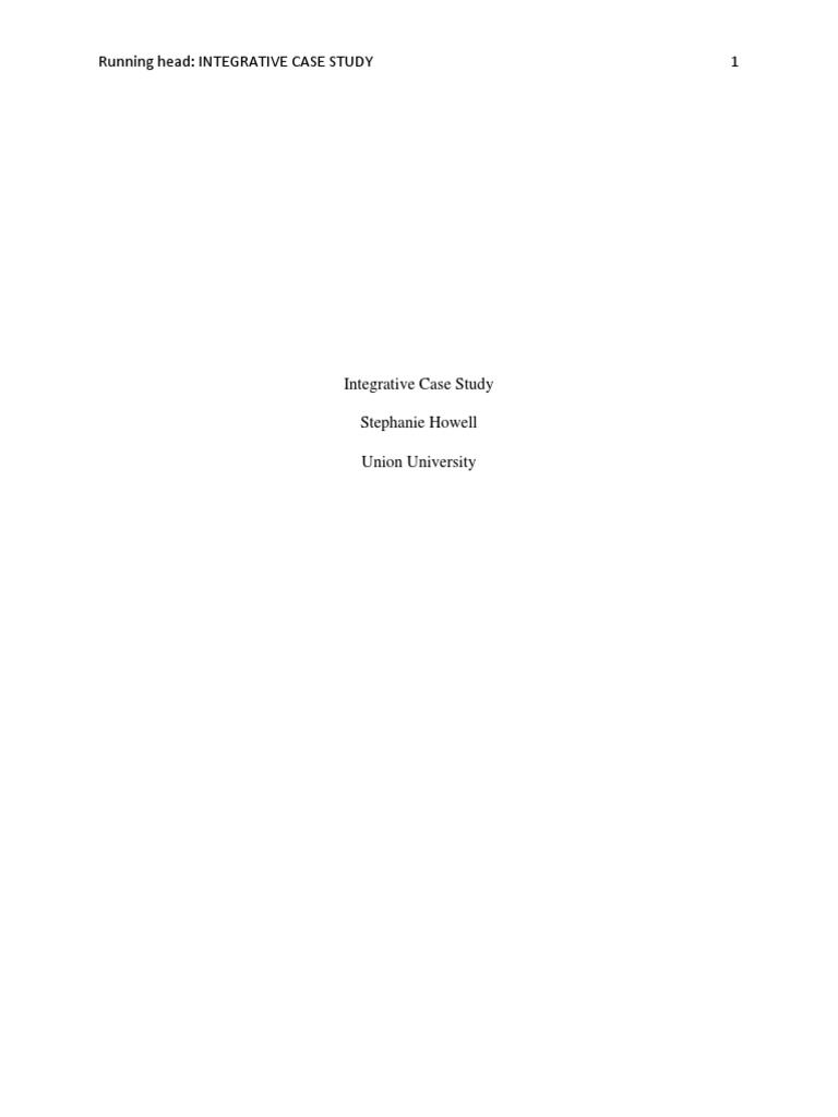 Integrated Case Study | PDF | Substance Abuse | Probation