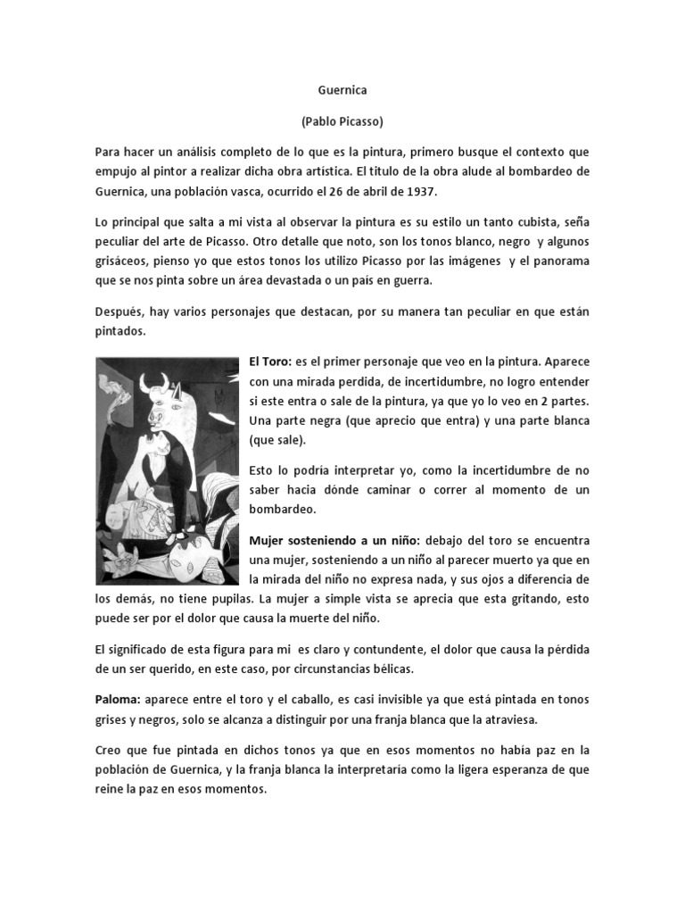 Guernica | PDF | Pablo Picasso | Pinturas