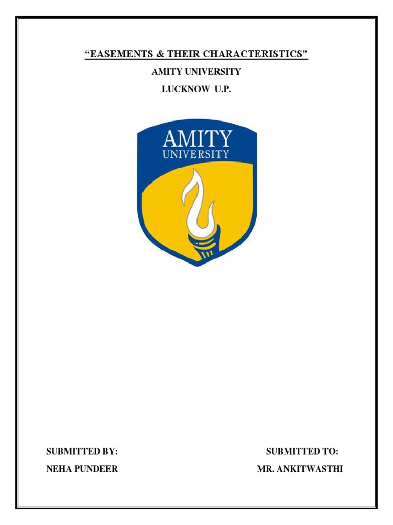 Easements Property Law Pdf Easement Leasehold Estate