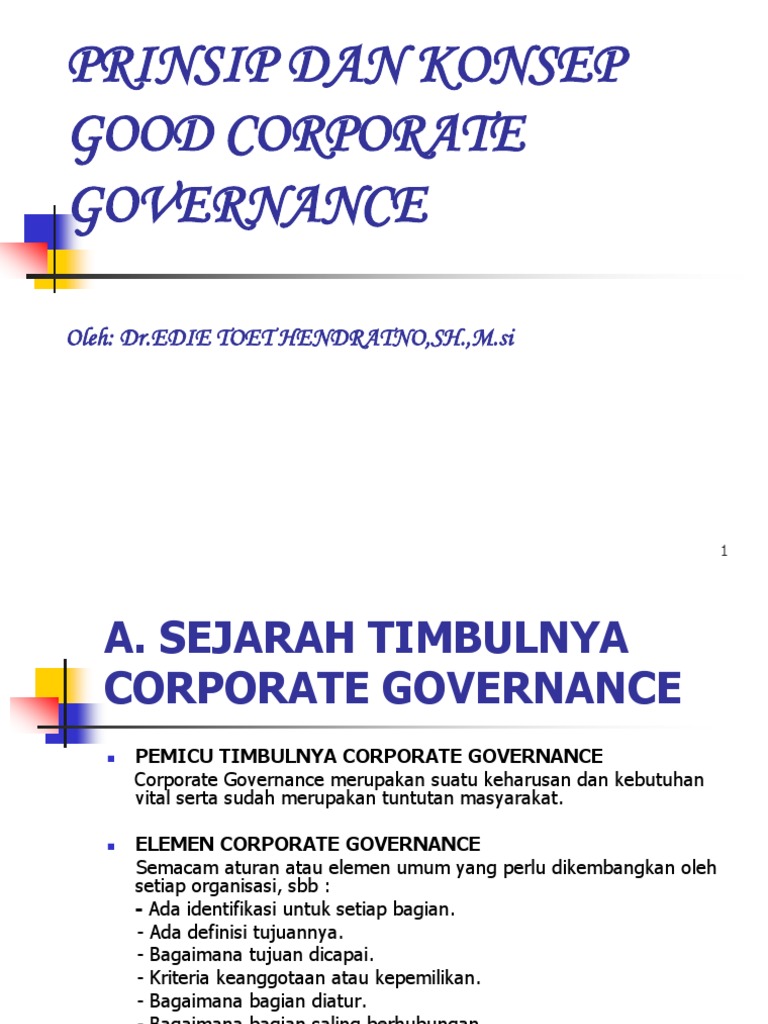 Good Corporate Governance | PDF