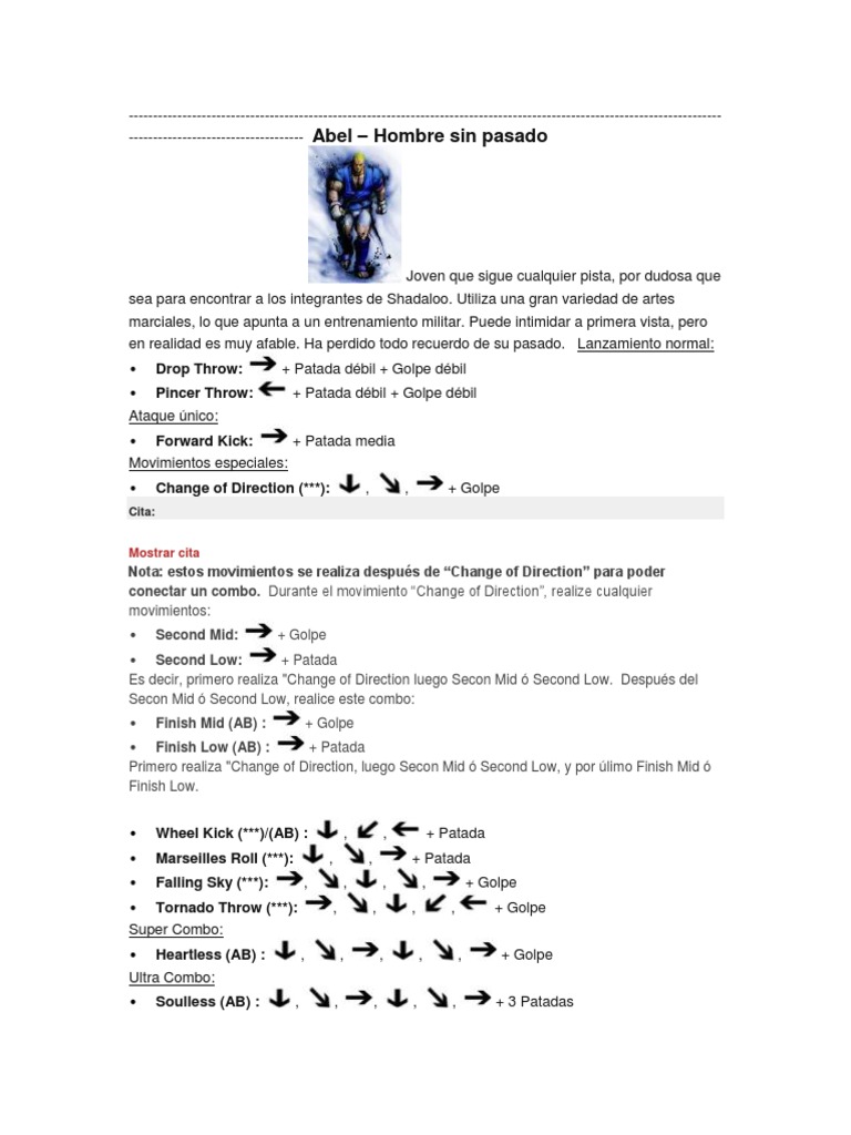 Guia Super Street Fighter | PDF | Deportes individuales | Deportes de ...