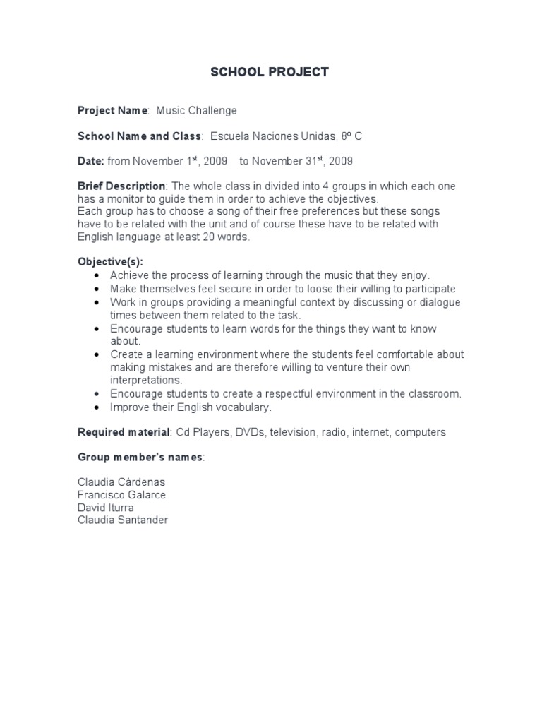 School Project | PDF