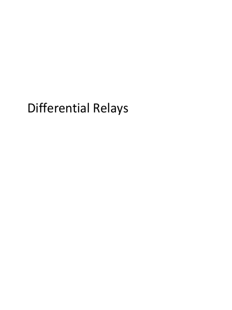 Transformer Differential Relay Settings | PDF | Science & Mathematics