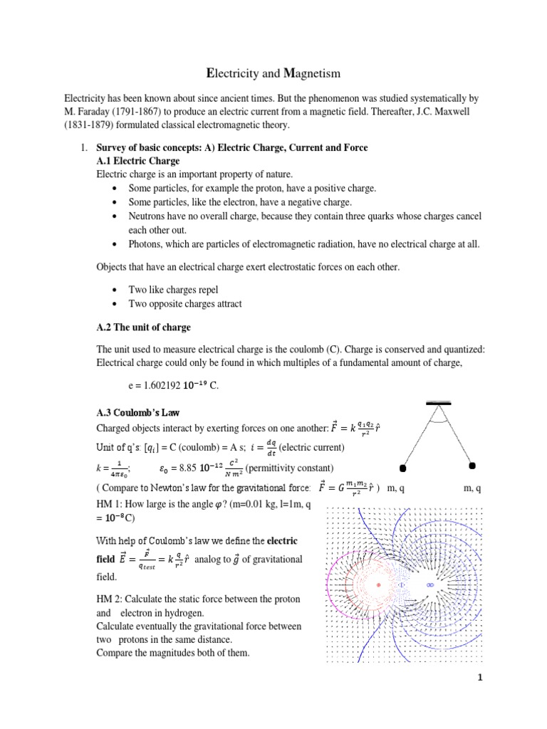 Electricity and Magnetism | PDF | Electric Current | Capacitor