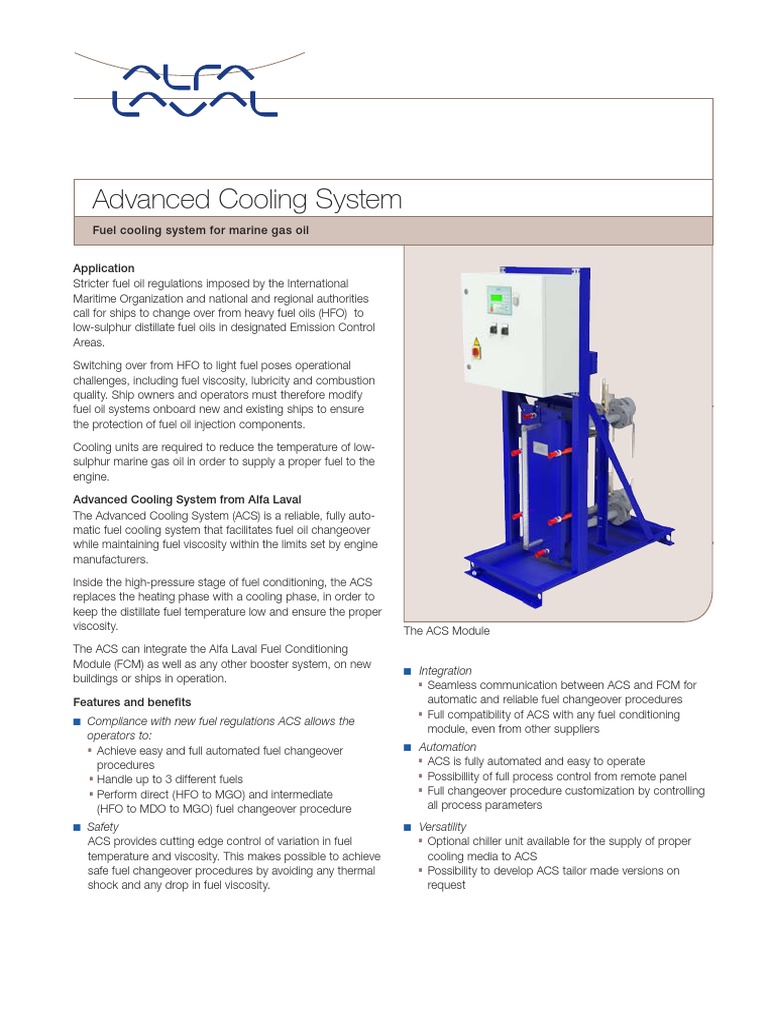 Advanced Cooling System - EMD00253EN | PDF | Fuel Oil | Automation