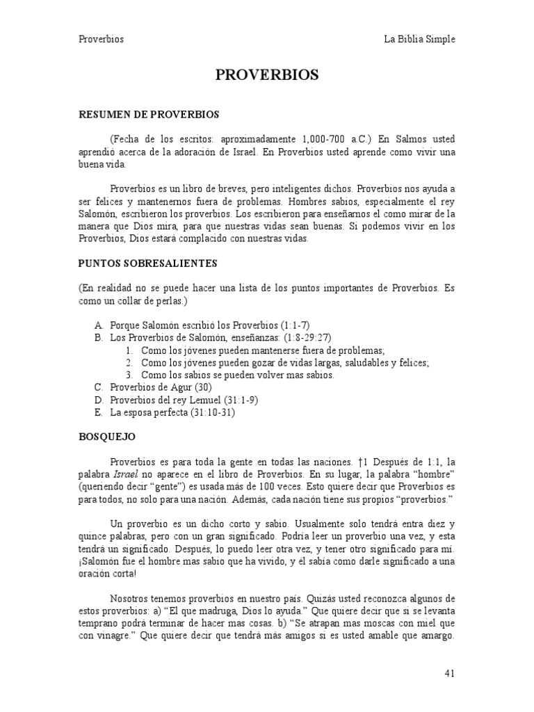 17 Proverbios | Descargar gratis PDF | Libro de proverbios | Libros de ...