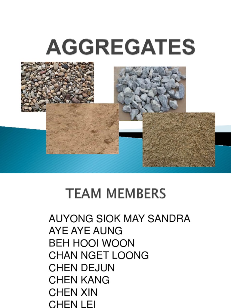 Aggregates PPT - Aa | Download Free PDF | Construction Aggregate ...