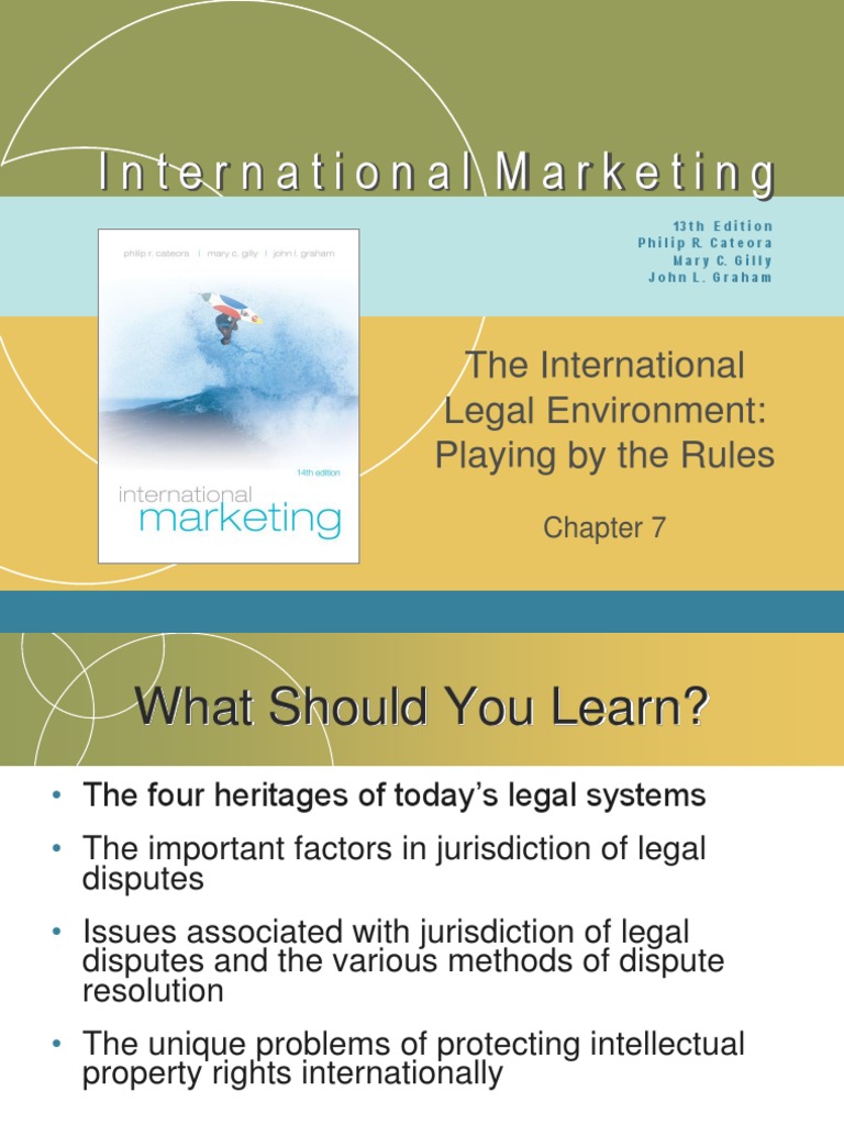 04 The International Legal Environment | PDF | Arbitration ...