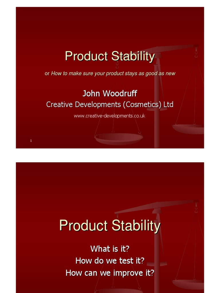 Cosmetic Product Stability | PDF | Emulsion | Colloid