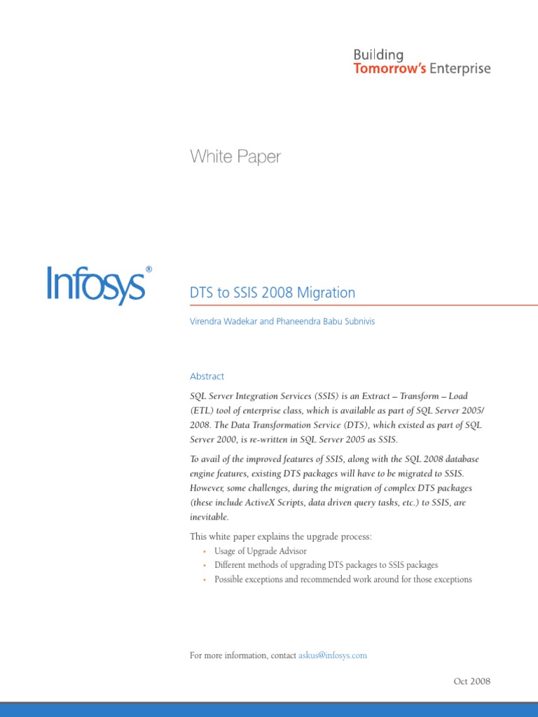 DTS SSIS 2008 Migration | PDF