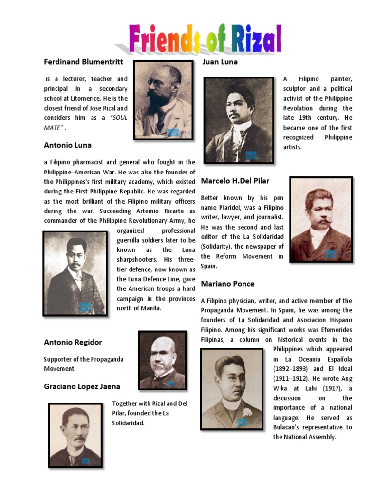 Friends of Rizal | PDF | Philippines | Unrest