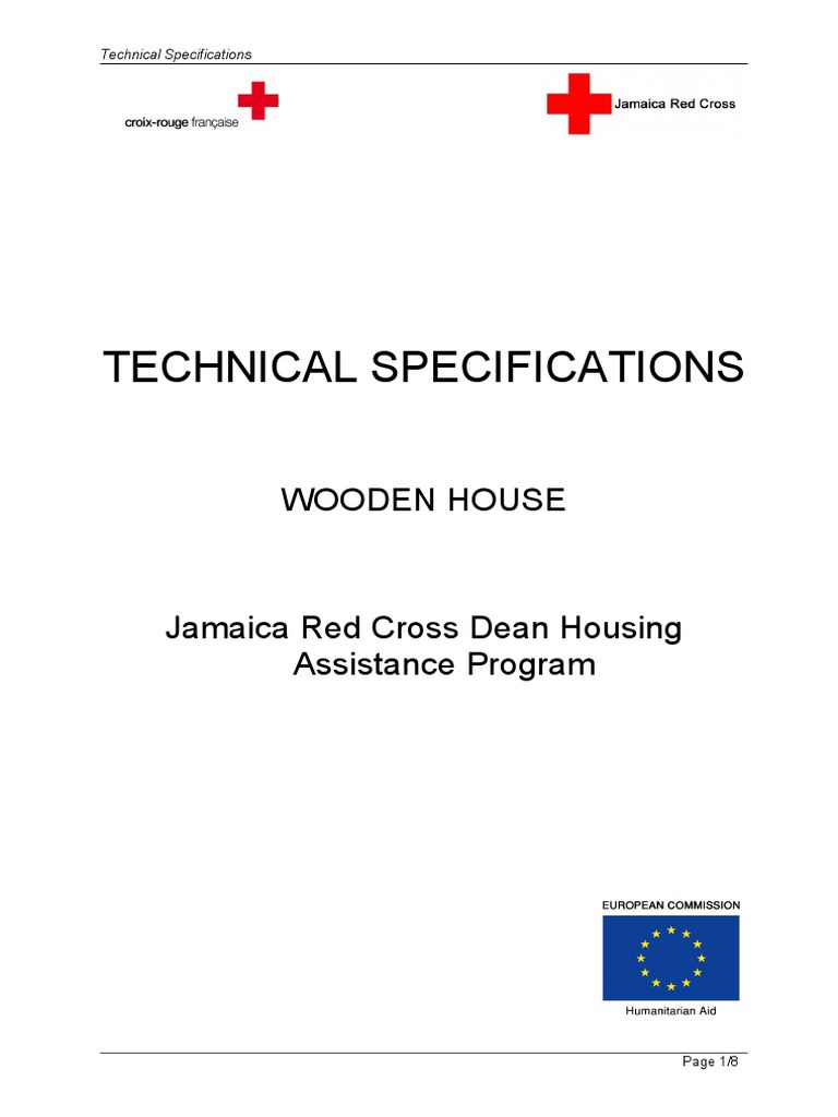 Technical Specification Wooden Houses | PDF | Manmade Materials ...