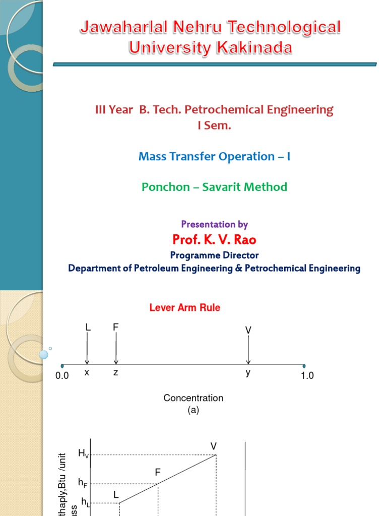 Ponchon Savarit Method | PDF | Enthalpy | Line (Geometry)