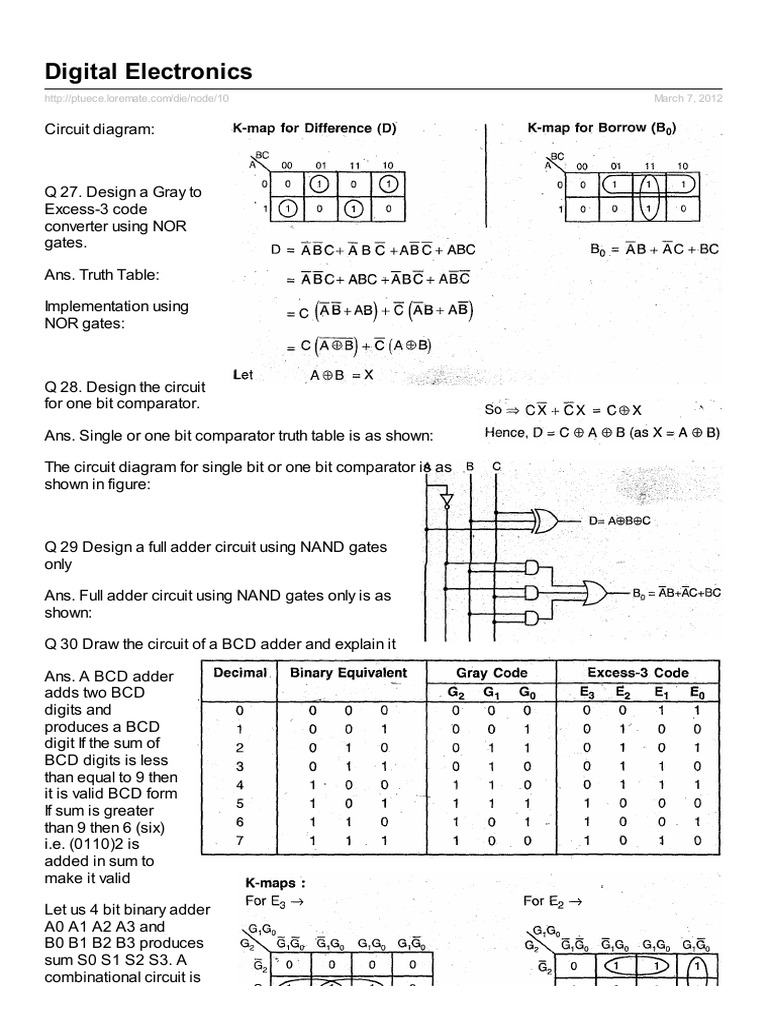 Digital Electronics 5 Pdf Binary Coded Decimal Electronic Engineering