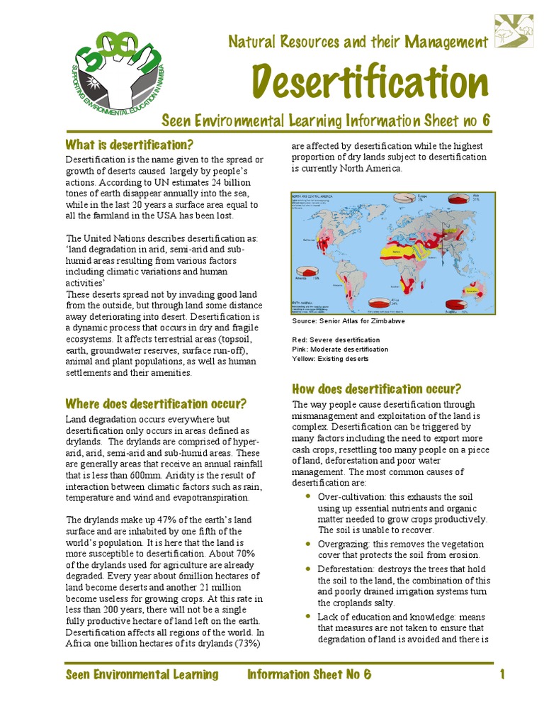 Desertification | PDF | Environmental Degradation | Agriculture