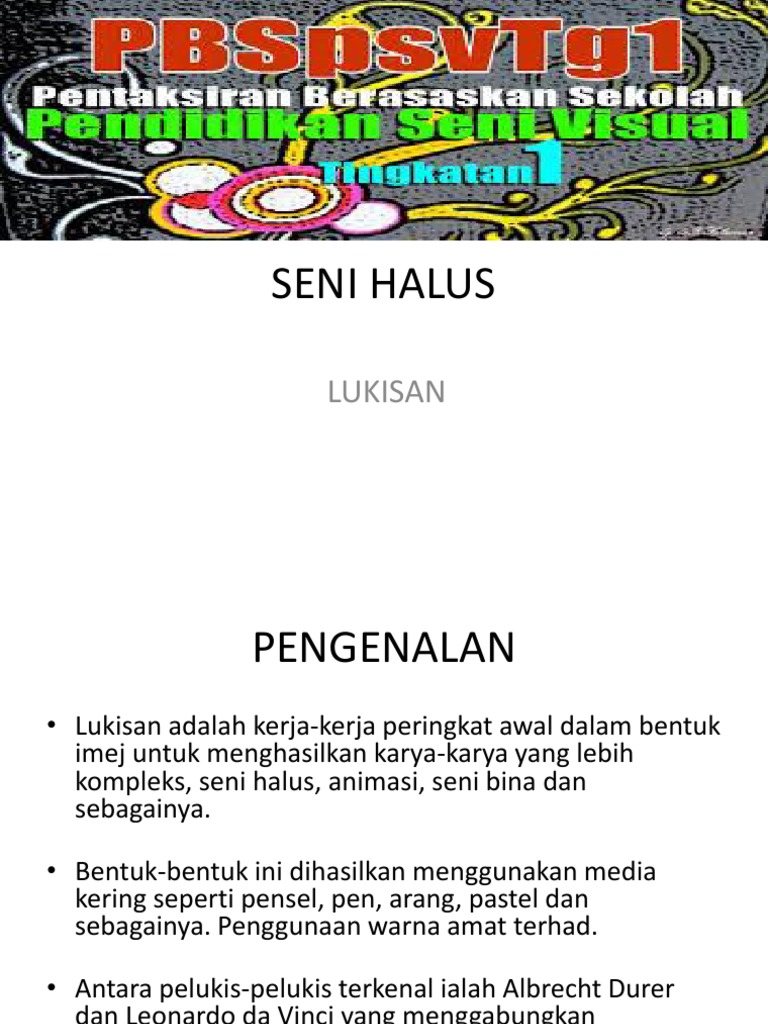 Seni Halus | PDF