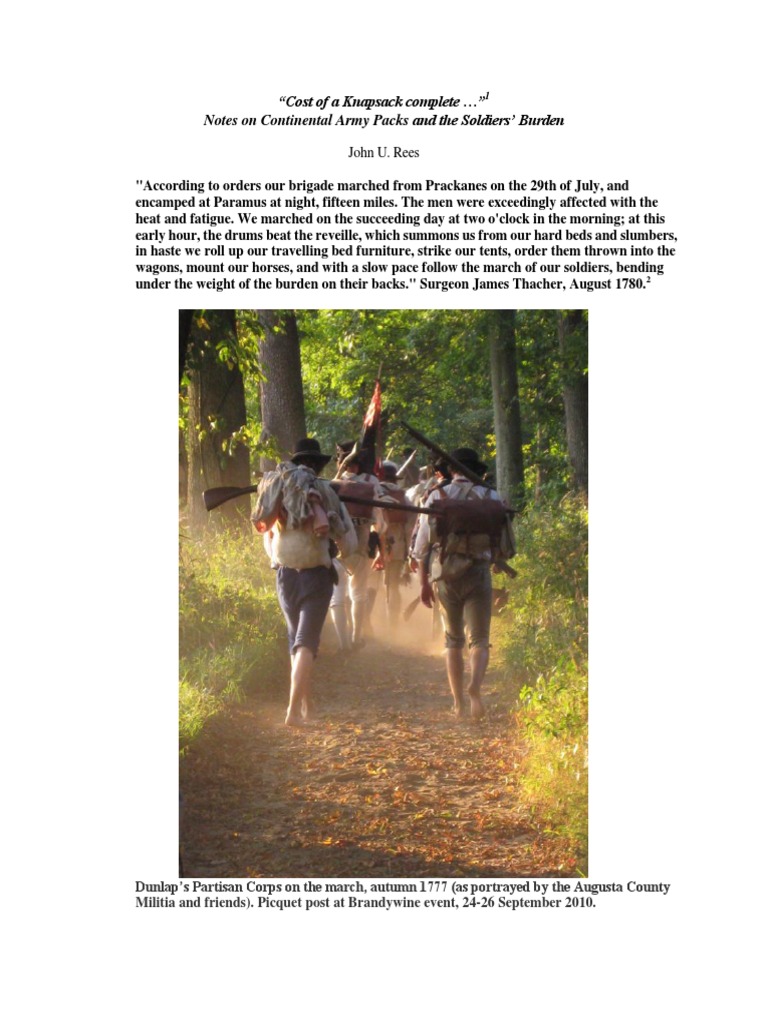 This Napsack I carryd through the war of the Revolution': Knapsacks ...