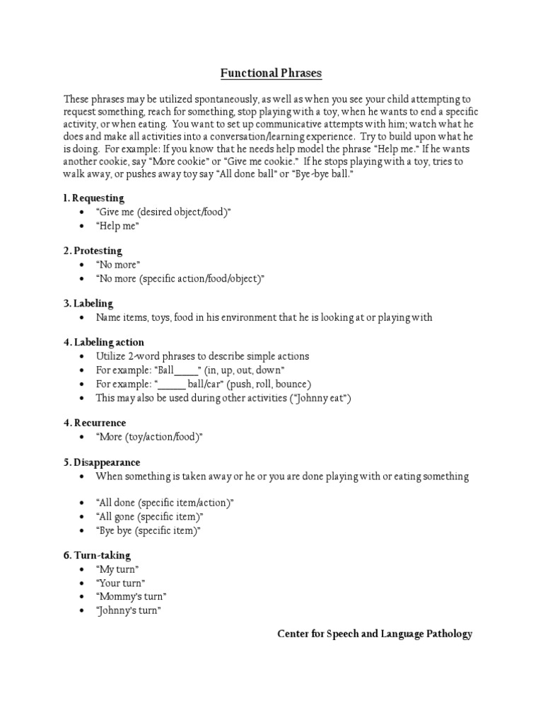 Functional Phrases for Communication Skills | PDF
