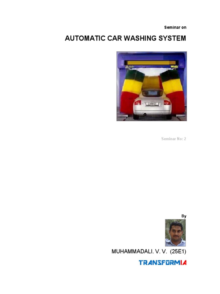 Automatic Car Washing System | PDF | Industries | Mechanical Engineering