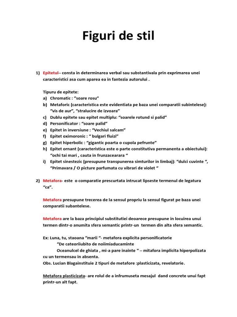 Figuri de Stil | PDF