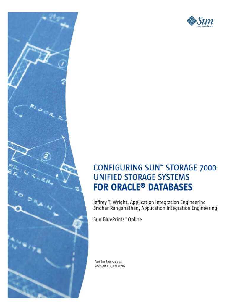 For Oracle® Databases: Configuring Sun™ Storage 7000 Unified Storage ...