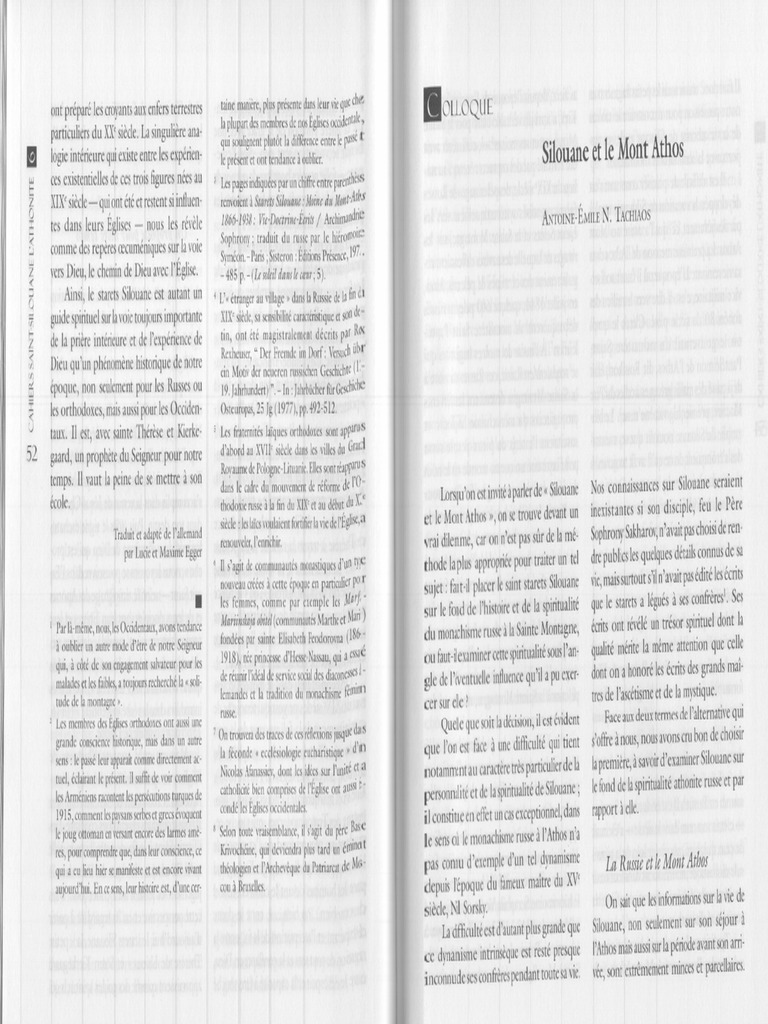 03 Tachiaos Antoine-Émile N. (2000) - Silouane Et Le Mont Athos ...