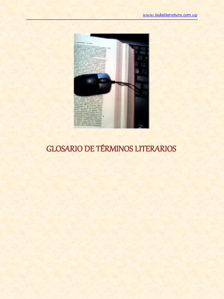 Glosario de Terminos Literarios | Descargar gratis PDF | Metro (poesía ...