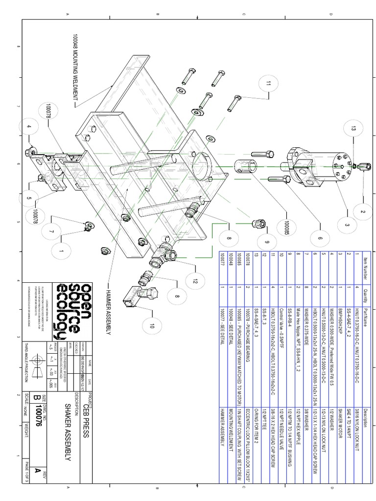 OSE - Fabrication Drawings - CEB | PDF | Screw | Mechanical Engineering