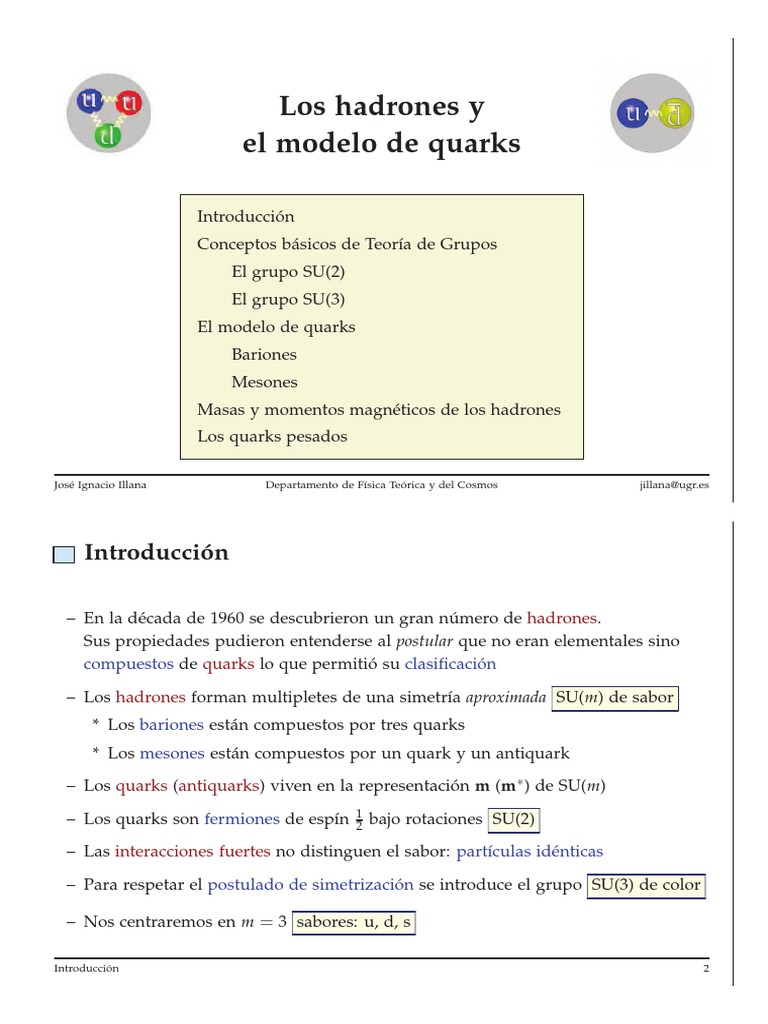 Quark Model | PDF | Cuarc | Hadron