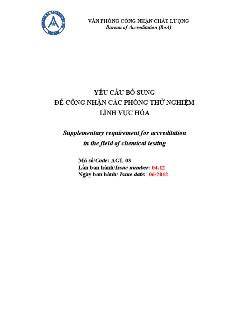 AGL 03. Yeu Cau Bo Sung Linh Vuc Hoa 2012 | PDF