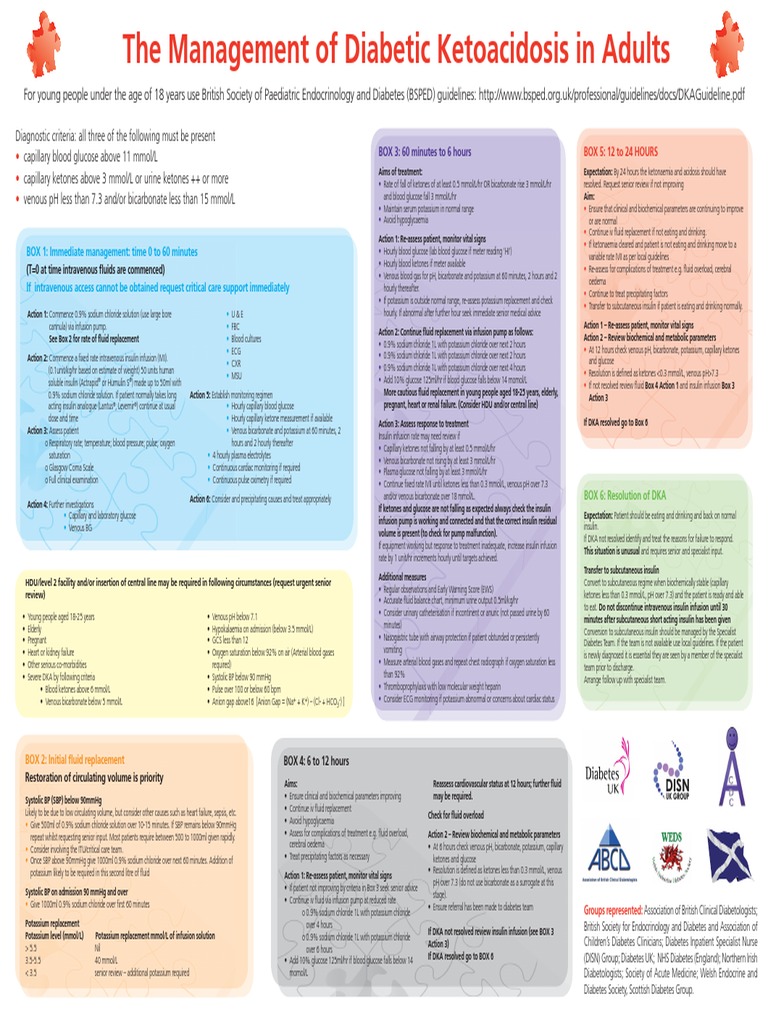 DKA Management Guidelines 2024 | PDF | Intravenous Therapy | Blood Sugar