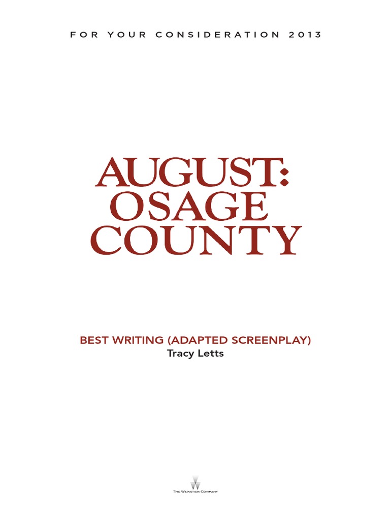 Osage County Script | PDF