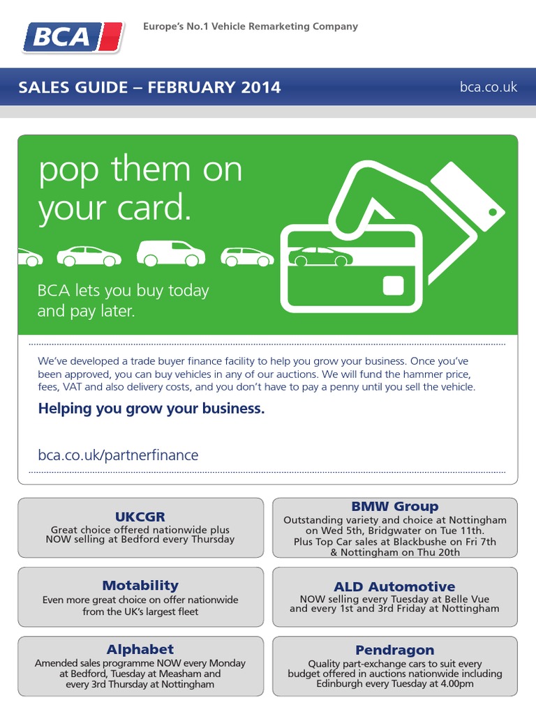 BCA - Sales Guide February 2014 Turning Pages-1 | PDF | Derby | Bristol