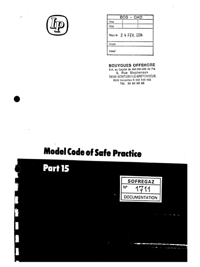 IP - Model Code of Safe Practice Pt15 | PDF