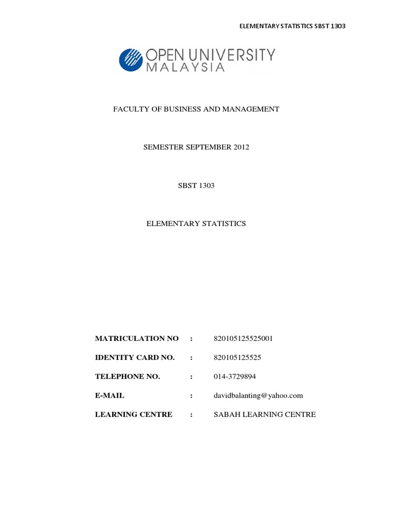 Elementary Statistics | PDF | Median | Statistical Analysis