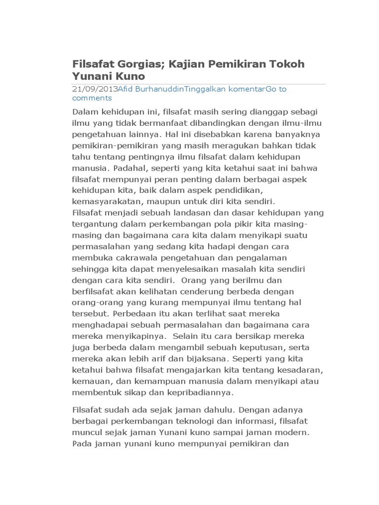 Tokoh Filsuf Dan Pemikirannya NJGHJBDCGFBBDSHCBDHSBDCHGJB | PDF