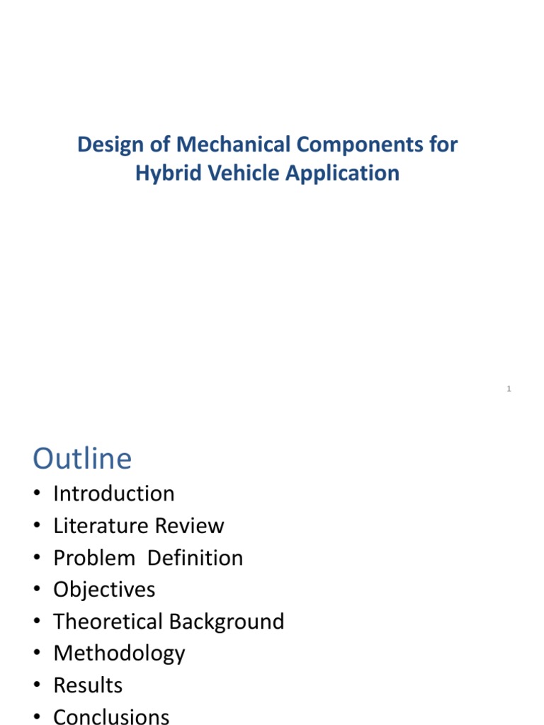 Mechanical Component Design for Hybrids | PDF | Gear | Machines