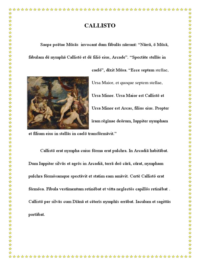 Callisto | Ancient Greek Literature | Greek Deities