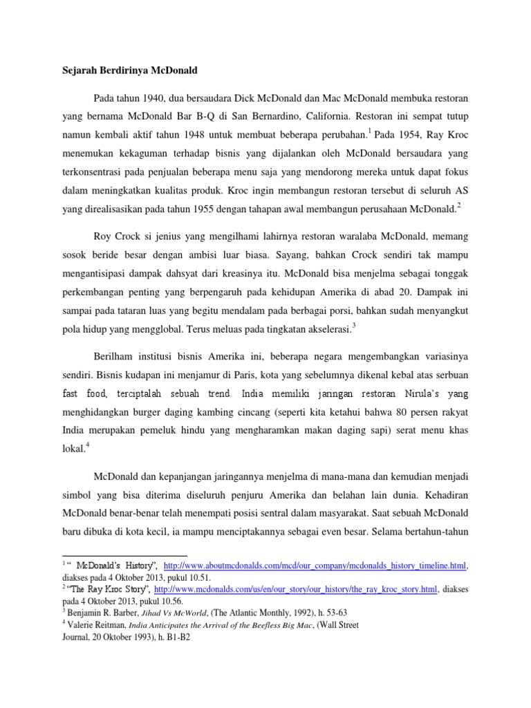 MC Donaldisasi | PDF | Bisnis | Gaya Hidup