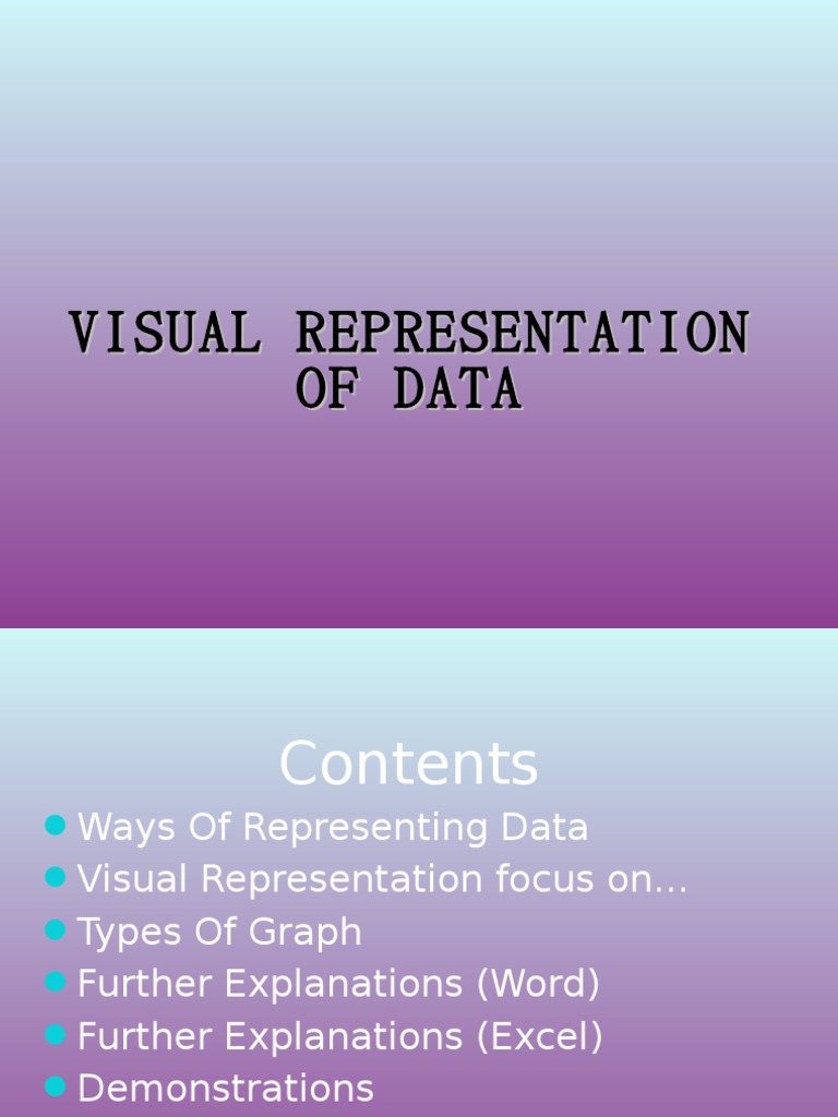 Visual Representation of Data | PDF | Histogram | Probability Distribution