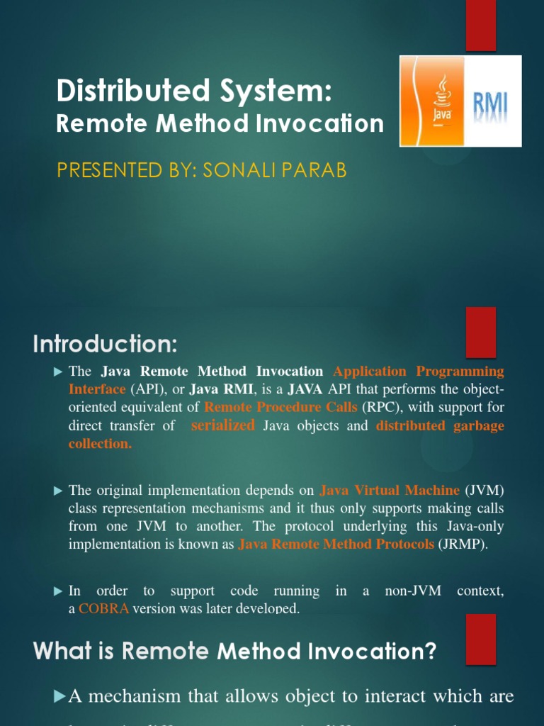 Java Remote Method Invocation Download Free Pdf Java Programming Language Method