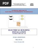 Practicals Notes For Electrical Installation | PDF | Electrical Wiring ...